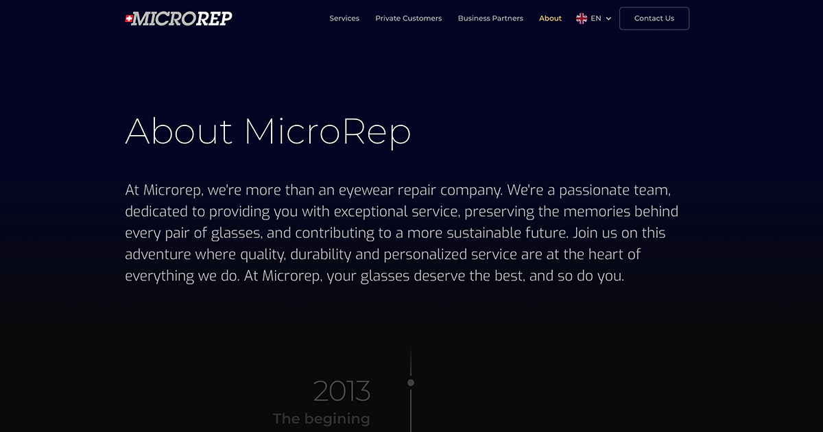 Discover Microrep's Story | Passionate Eyewear Repair Experts